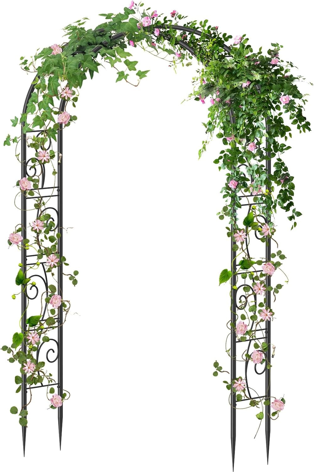 Garden Arch Arbor, 7FT Wedding Arch Stand, Steel Frame Arch for Wedding ...