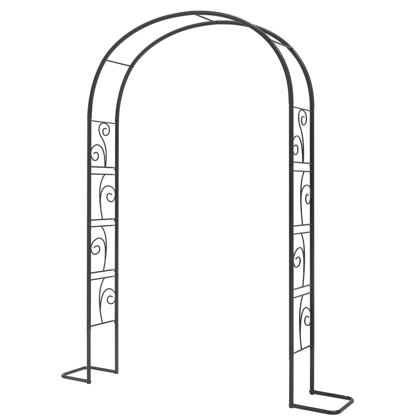 Garden Arch Arbor, 7FT Wedding Arch Stand, Steel Frame Arch for Wedding ...