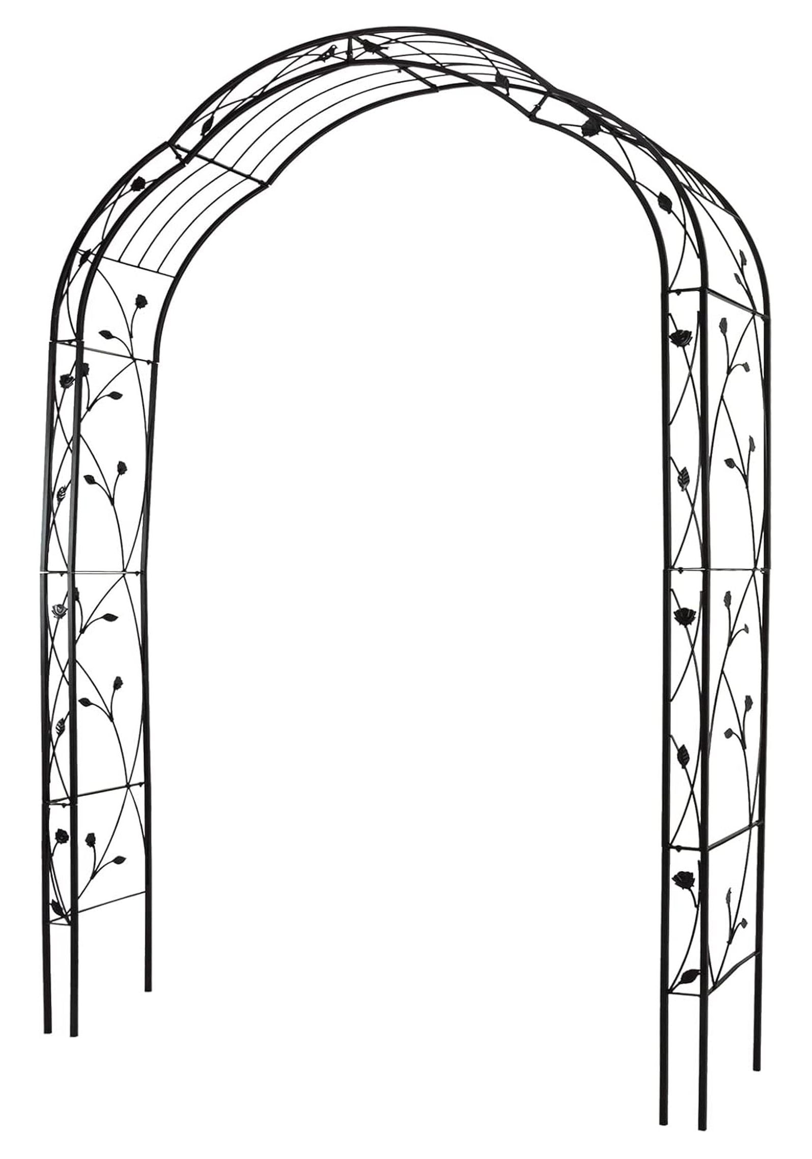Garden Arch, Outdoor Steel Arbor, Wedding Arches for Ceremony Climbing ...