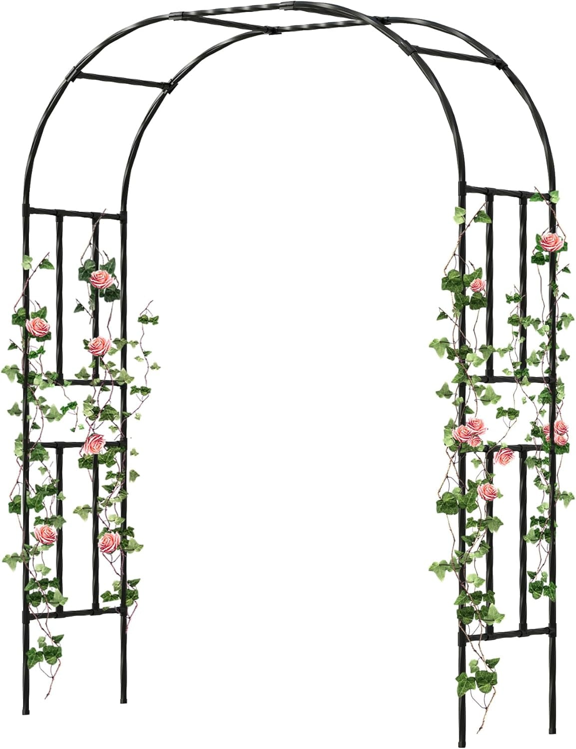 Garden Arch Trellis, 7.9FT(240cm) Metal Garden Arbor Trellis for ...