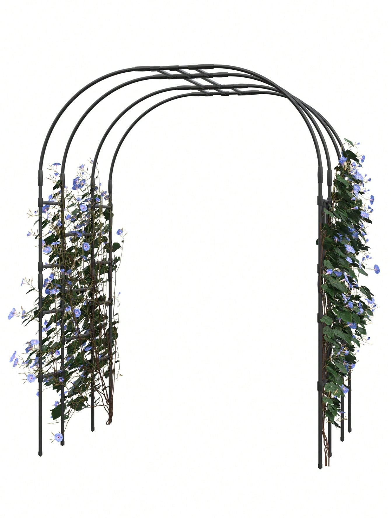 Garden Arch Trellis For Climbing Plants, Metal Arched Arbor With ...