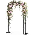 Garden Arch Trellis for Climbing Plants Outdoor, Wedding Arch with Base ...