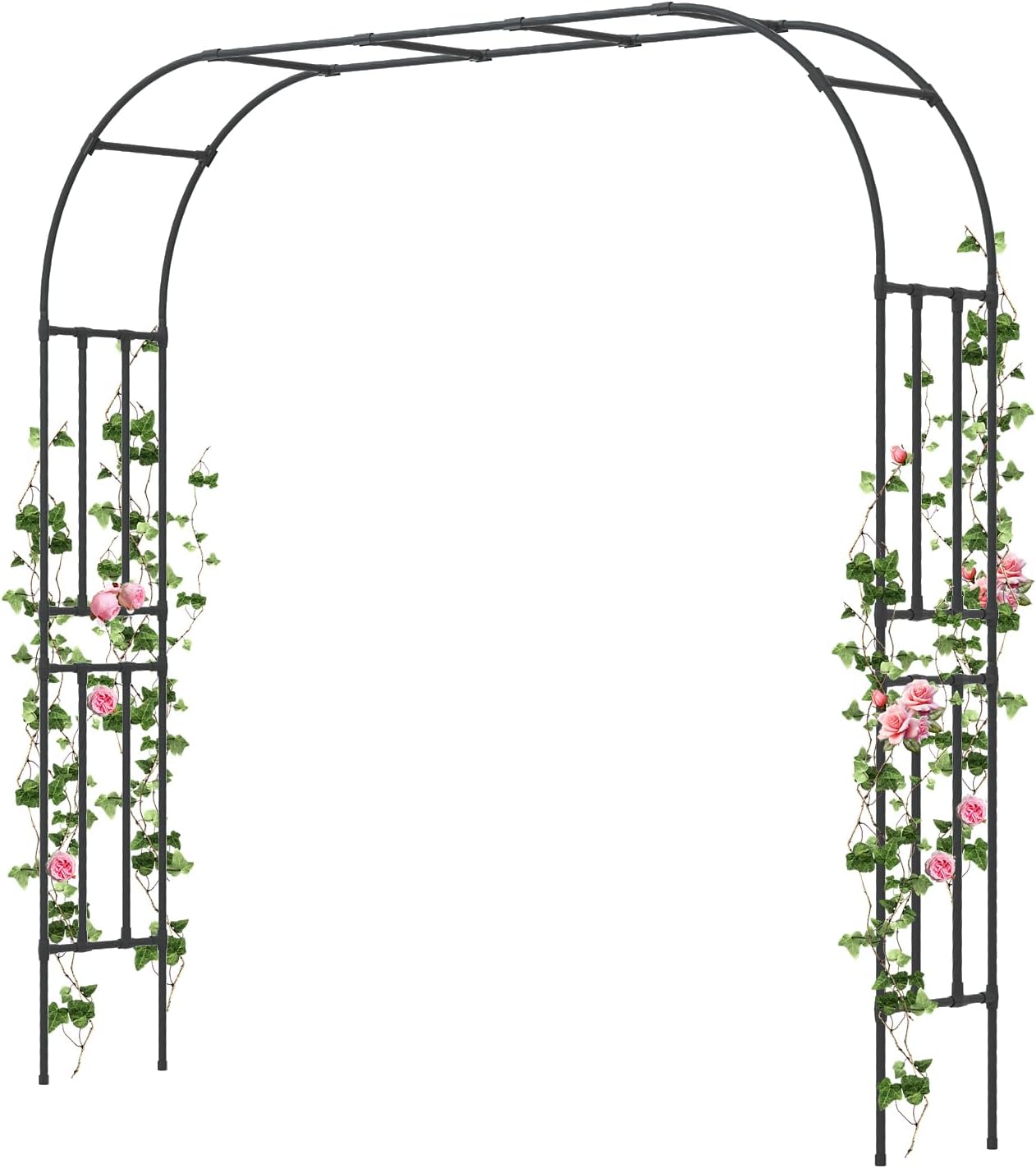 Garden Arch Trellis - Length: 98.5in, Height: 94.5in Garden Arch Arbor ...