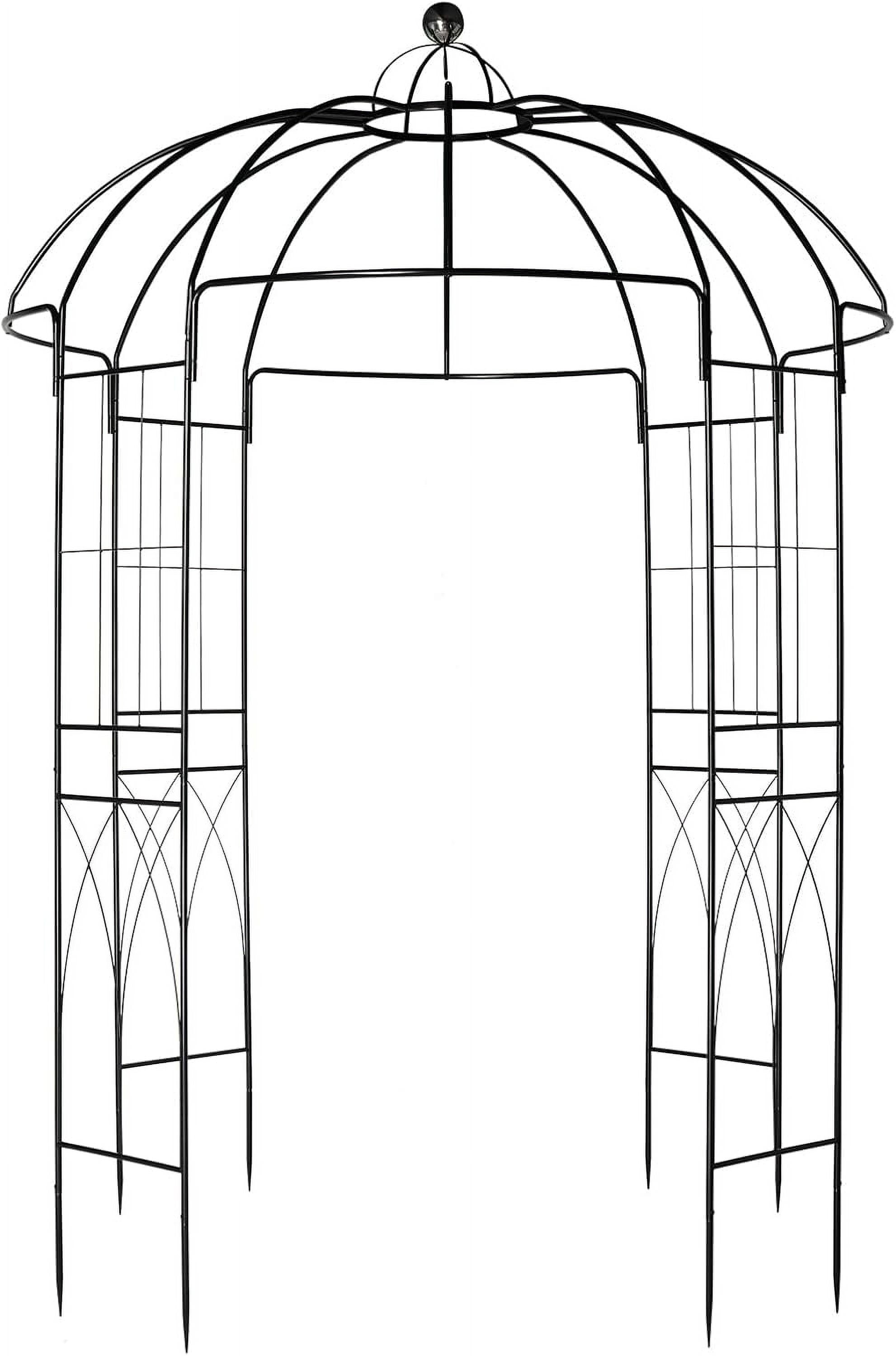 Garden Arches Arbors,10' High x8.1' Wide,Metal Gazebo Durable Iron ...