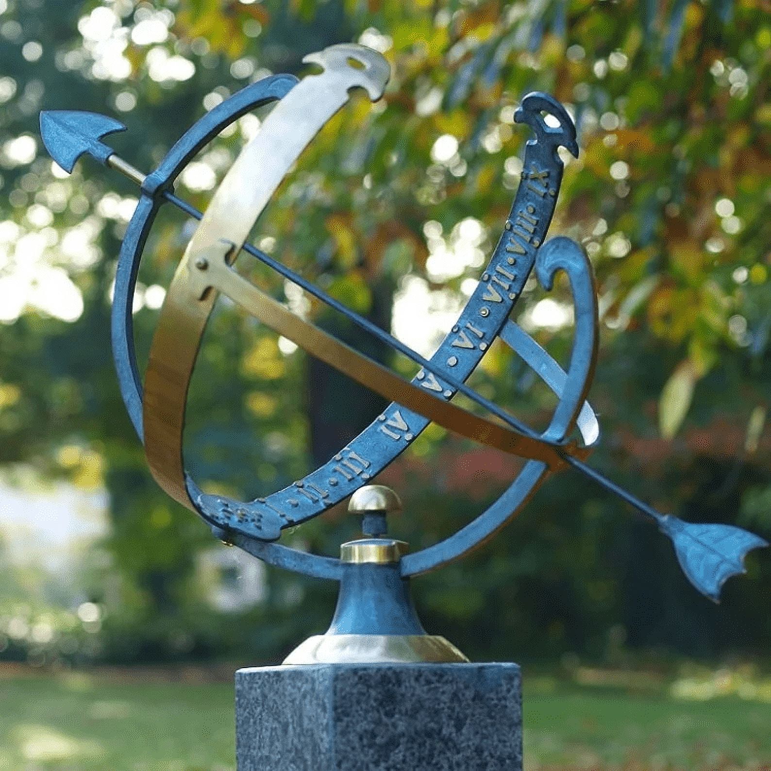 Garden Armillary Sundial Nautical Maritime Astrolabe Garden Decor ...