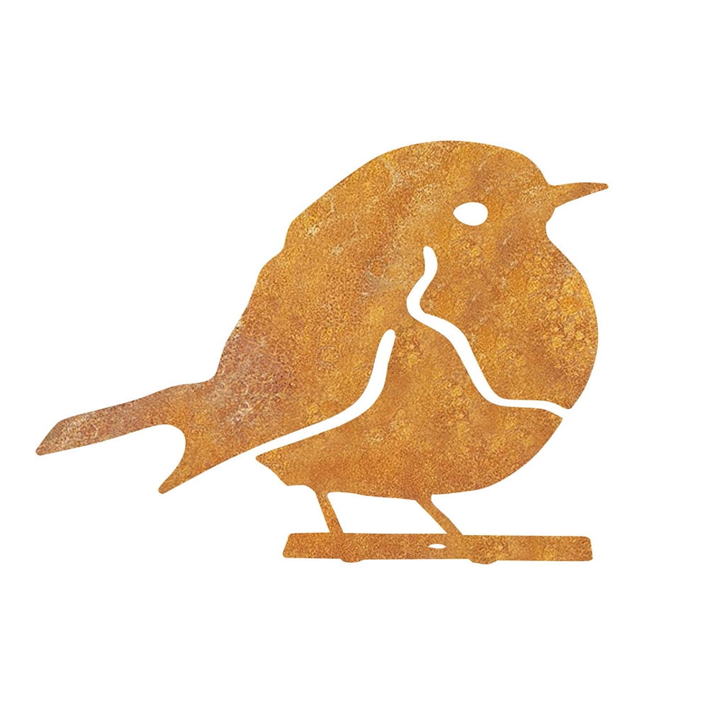 Garden Art Silhouette Bird Shaped Artwork Decoration Garden Metal ...