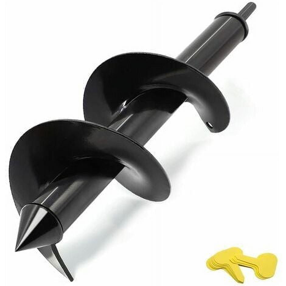 Garden Auger For Hex Drive Drill, Heavy Duty Steel Spiral Drill Bit ...
