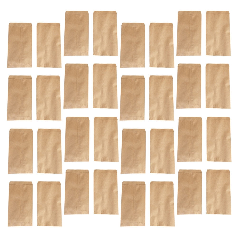 REOFLYUP Kraft Paper Rectangular Bags Light Yellow 100Pcs 4.7x3.1In ...