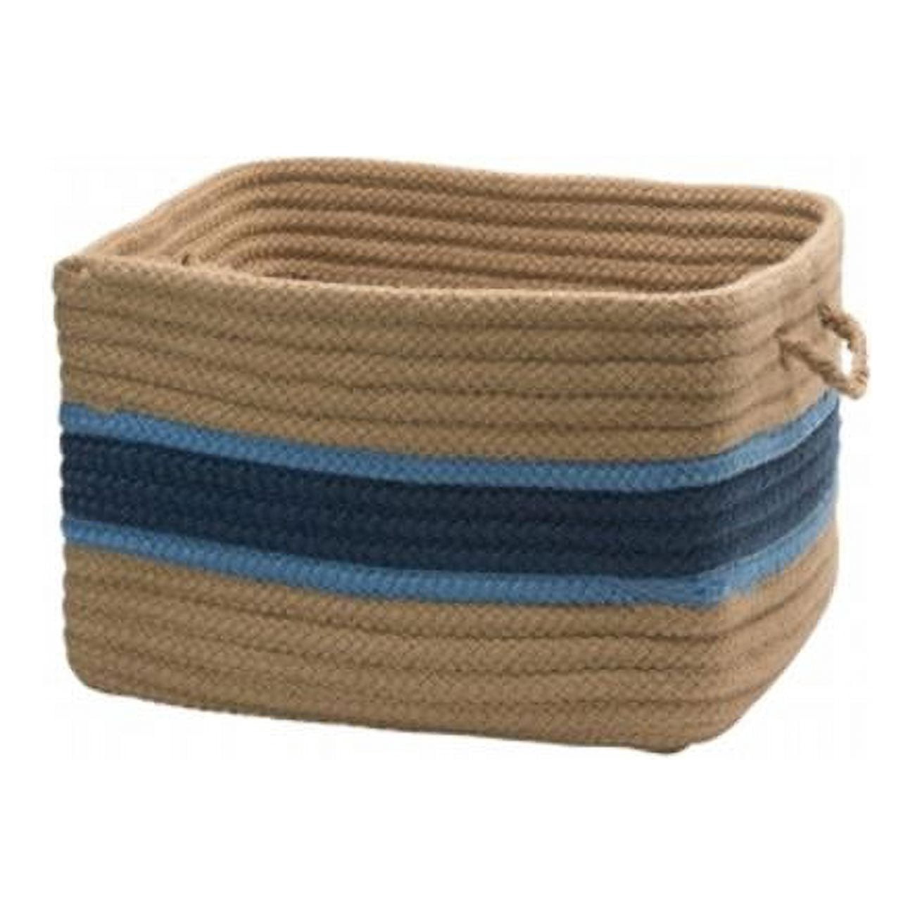 Garden Banded - Jasmine/Blue Ice 18in.x12in. Square Utility Basket ...