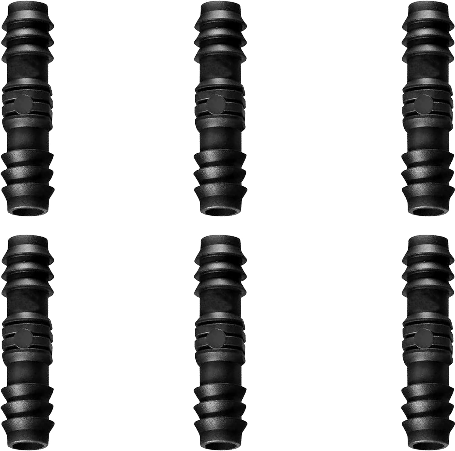 Garden Barbed Connector Set (6Pcs) - Drip Irrigation Hose Connectors ...