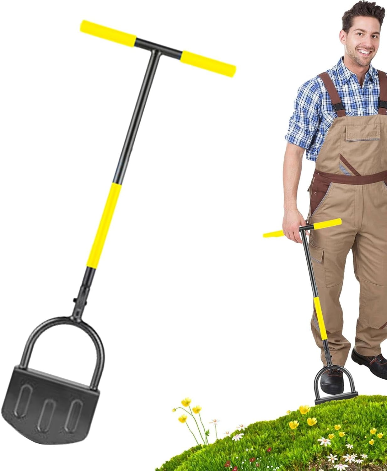 Garden Bed Edger, Manual Edger Lawn Tool, Garden Edger Tool Landscape ... Garden Bed Edger, Manual Edger Lawn Tool, Garden Edger Tool Landscape ...