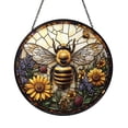 Garden Bee Decorative Window Hanging – Faux Stained Glass - Walmart.com
