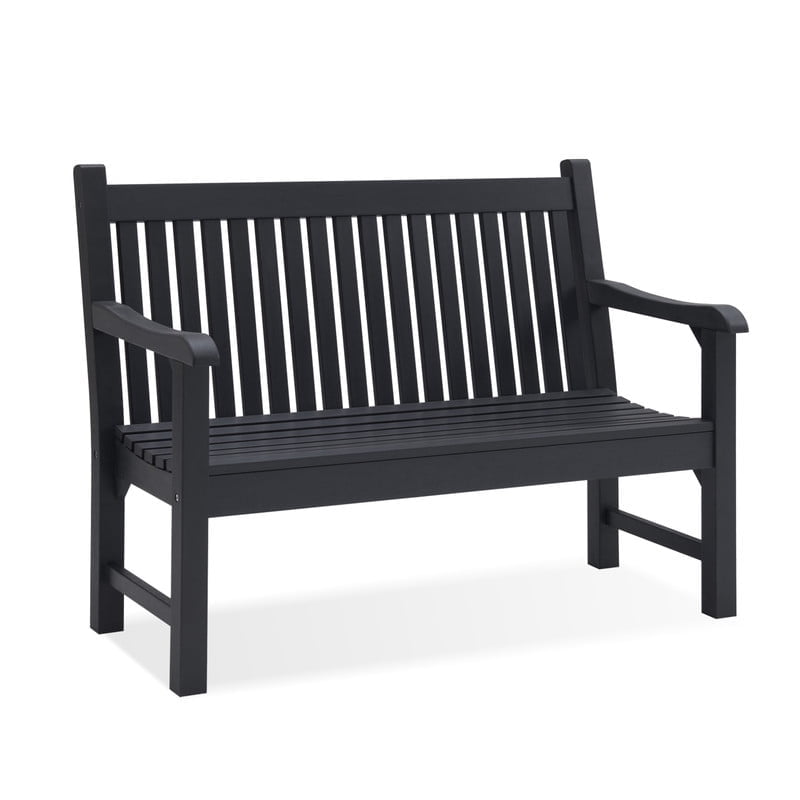 Garden Bench, 2-Person Poly Lumber Patio Bench, All-Weather Outdoor ...