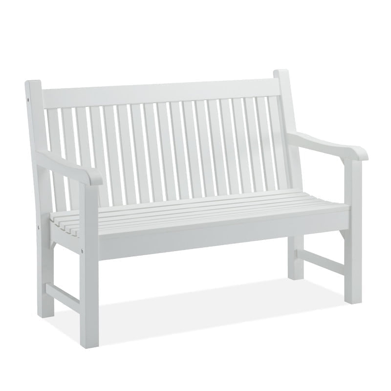 Garden Bench, 2-Person Poly Lumber Patio Bench, All-Weather Outdoor ...