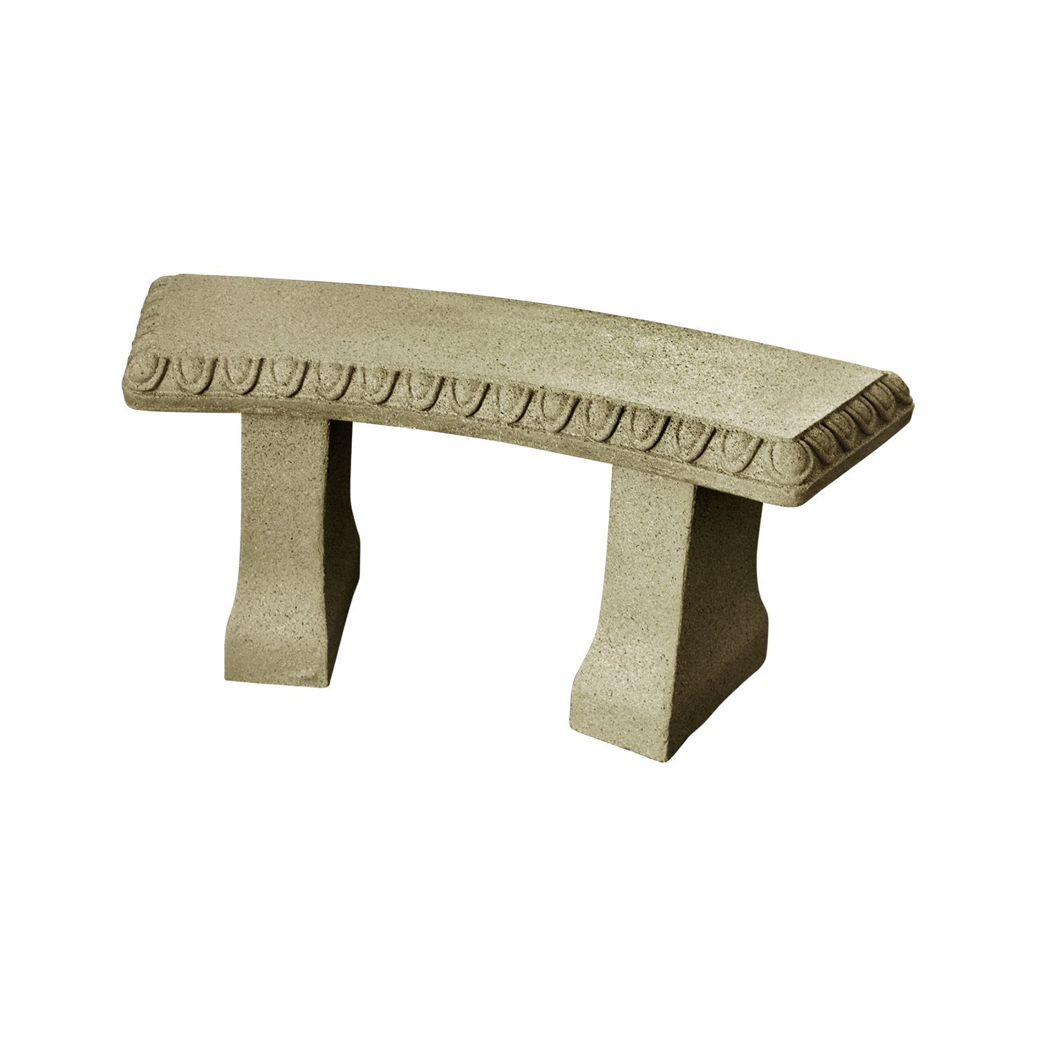 Garden Bench - Natural Sandstone Appearance - HDPE polyethylene plastic ...