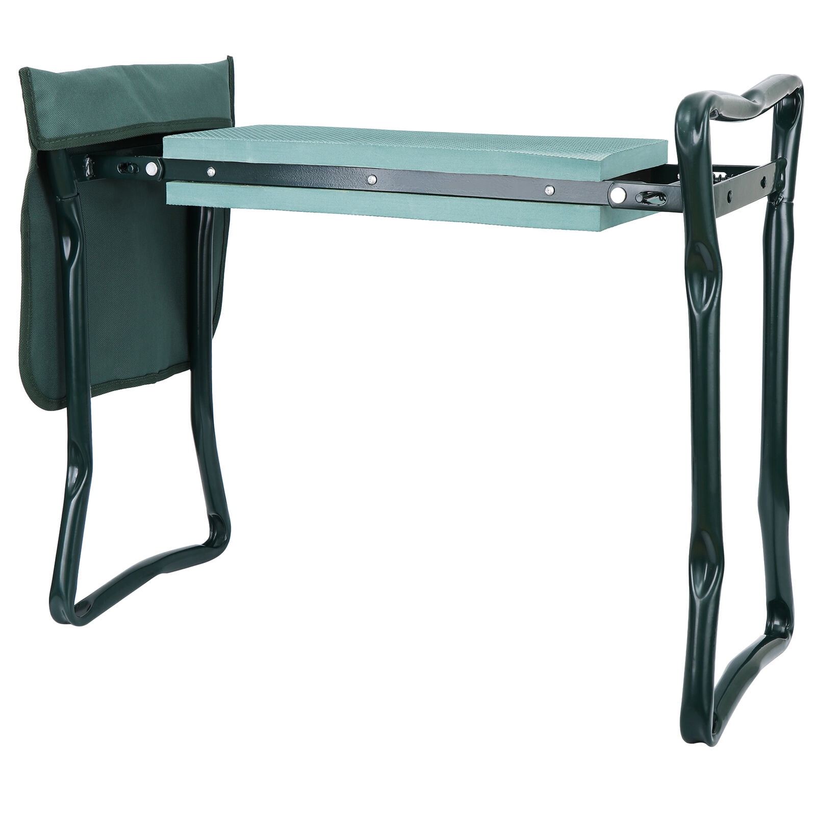 Garden Bench Stool Foldable Kneeler Soft Seat Eva Pad Tool Pouch ...