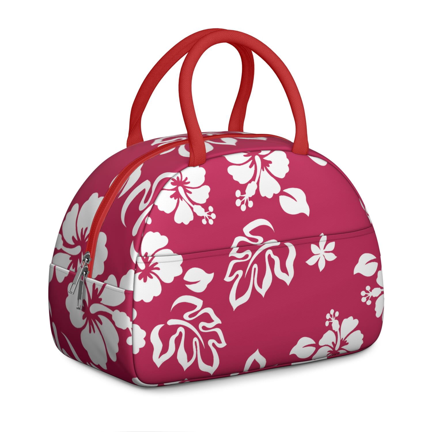 Garden Bloom Lunch Bag – Floral Tote with Hummingbird and Wildflower ...