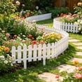 Garden Border Fence, Plastic Landscaping Edging Barrier for Outdoor ...