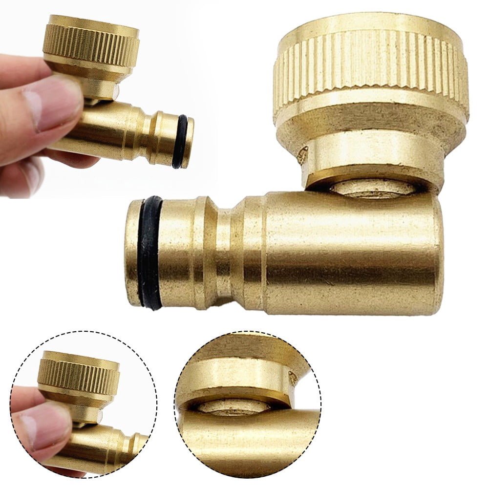 Garden Brass 90 Degree Movable Nipple Connector Garden Hose Faucet ...