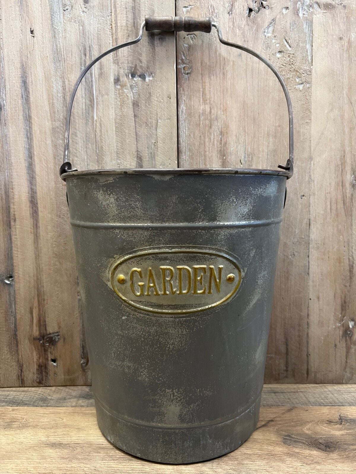 Garden Bucket Galvanised Metal Pot/Planter 19" x 11" - Walmart.com