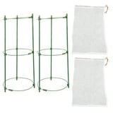 Garden Cages Stakes 2 Sets Seedling Protection Tomato Plant Support ...