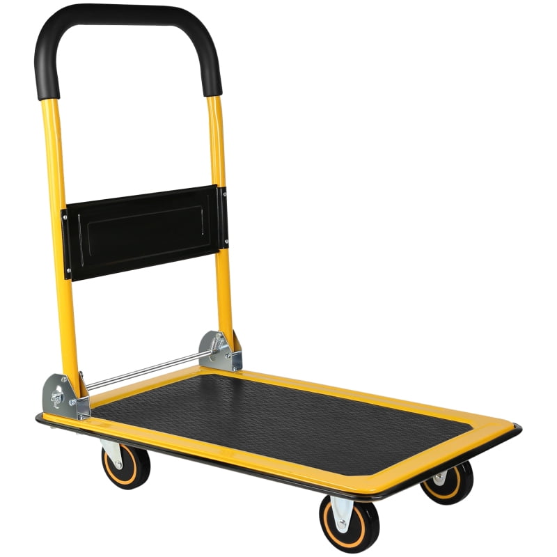 Garden Cart 330 lb Capacity Large Foldable Cart Space-Saving Rotary ...