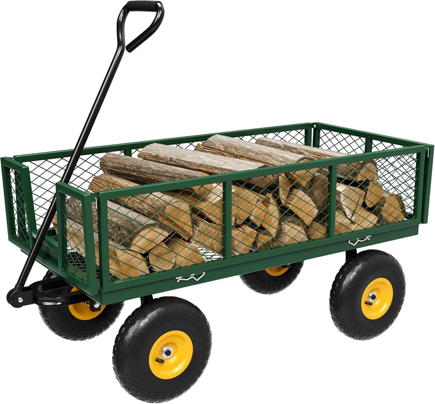Garden Cart 900 Lbs Capacity Heavy Duty Garden Dump Cart Wagon with ...
