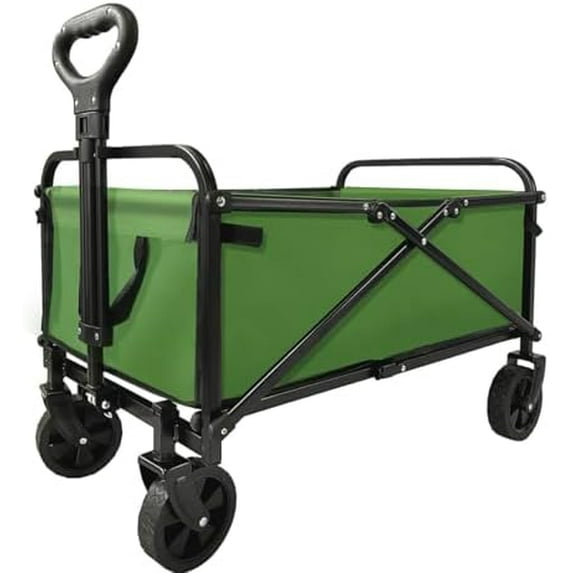 Garden Cart Folding Wagon with Small Wheel, Collapsible Outdoor Cart ...