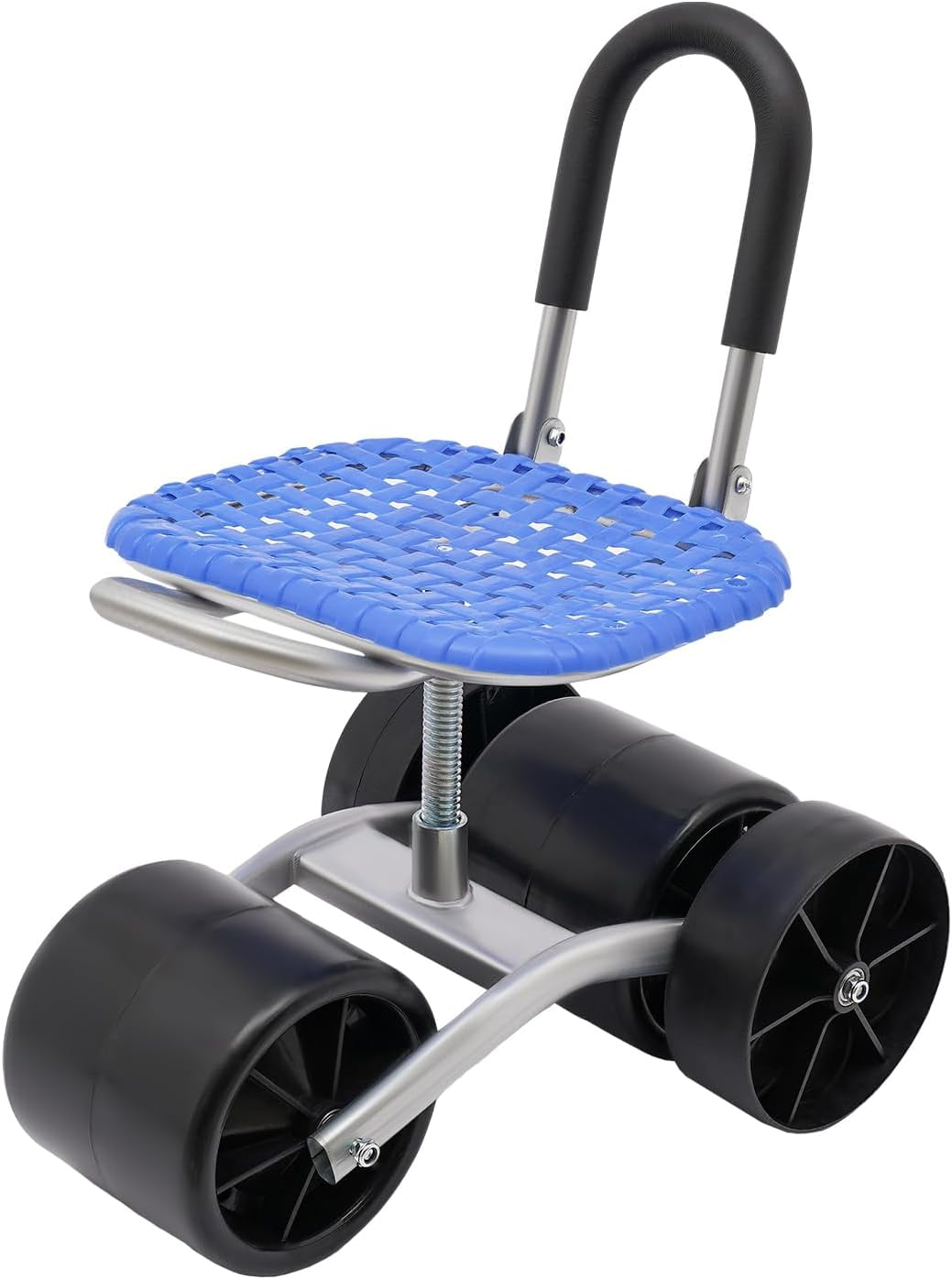 Garden Cart Rolling Stool, Rolling Workseat with 4 Wheels, Garden Cart ...
