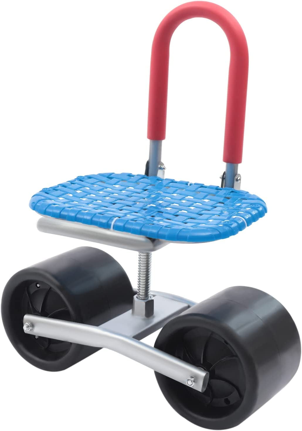 Garden Cart Rolling Stool with 2 Wheels, Garden Cart with Foldable ...