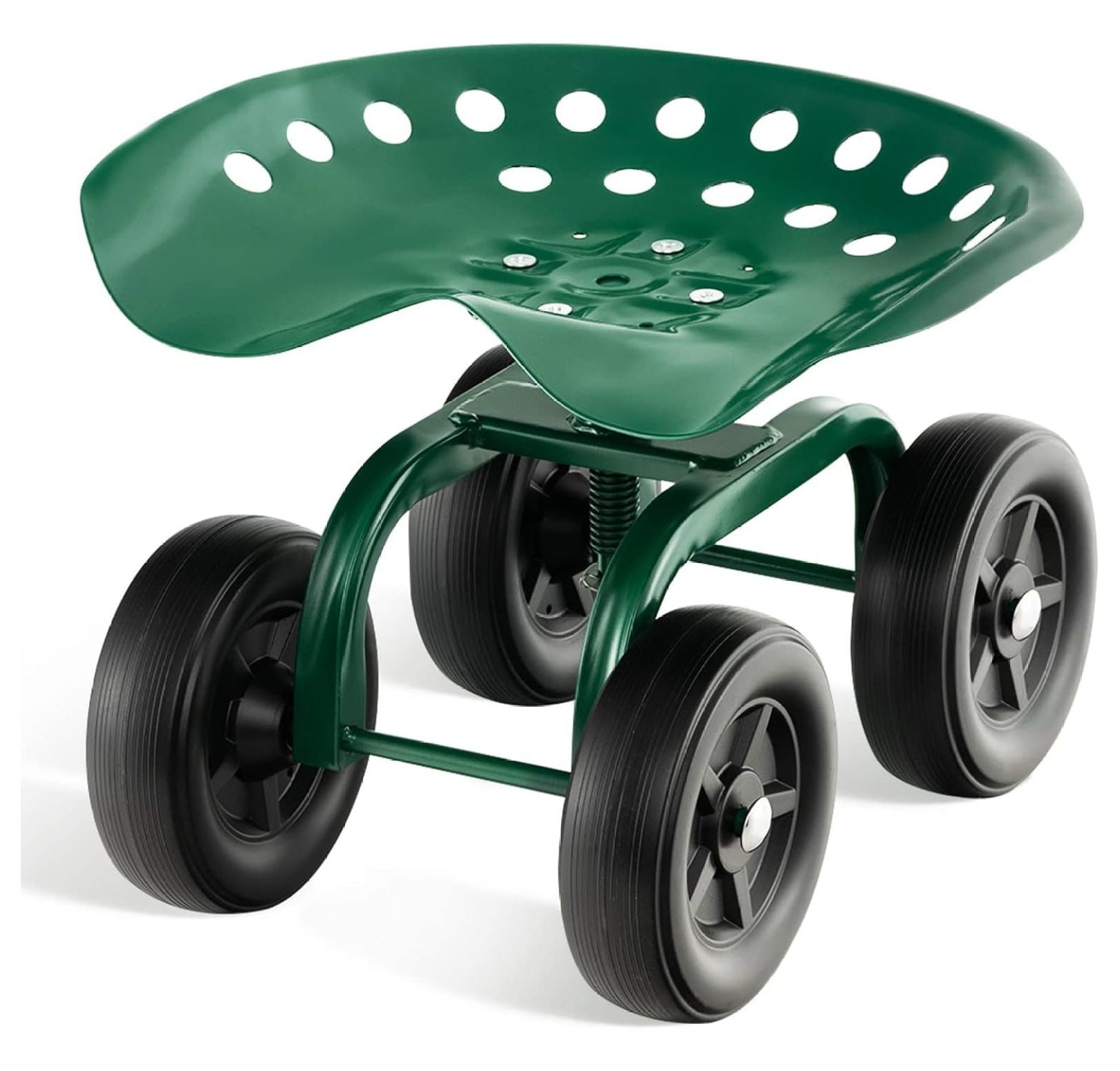 Garden Cart with Seat, Gardening Rolling Stool Scooter with Wheels ...