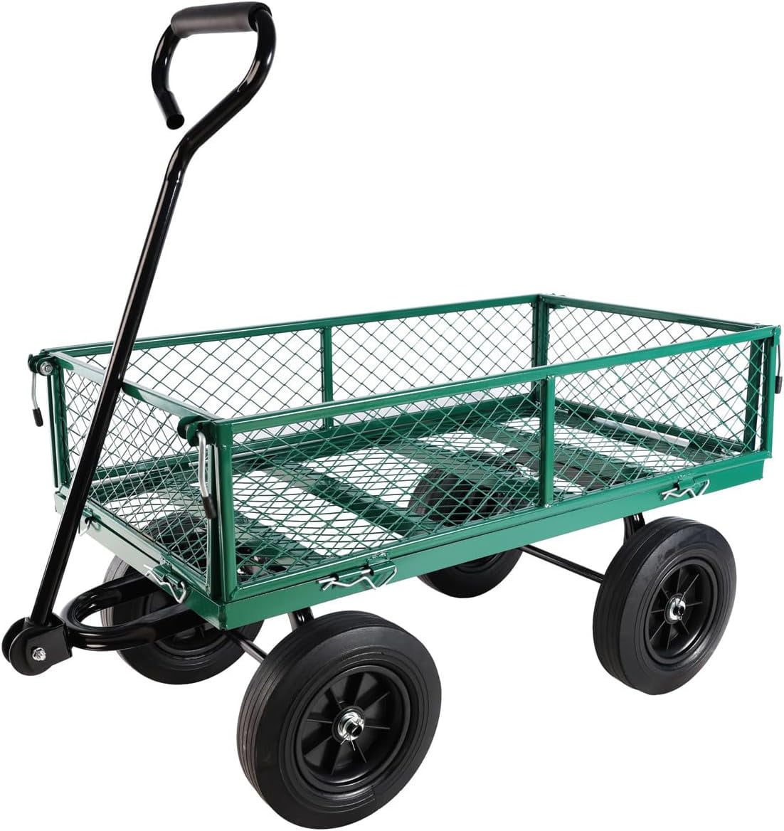 Garden Cart Trucks, Heavy Duty Collapsible Outdoor Garden Wagon Cart ...