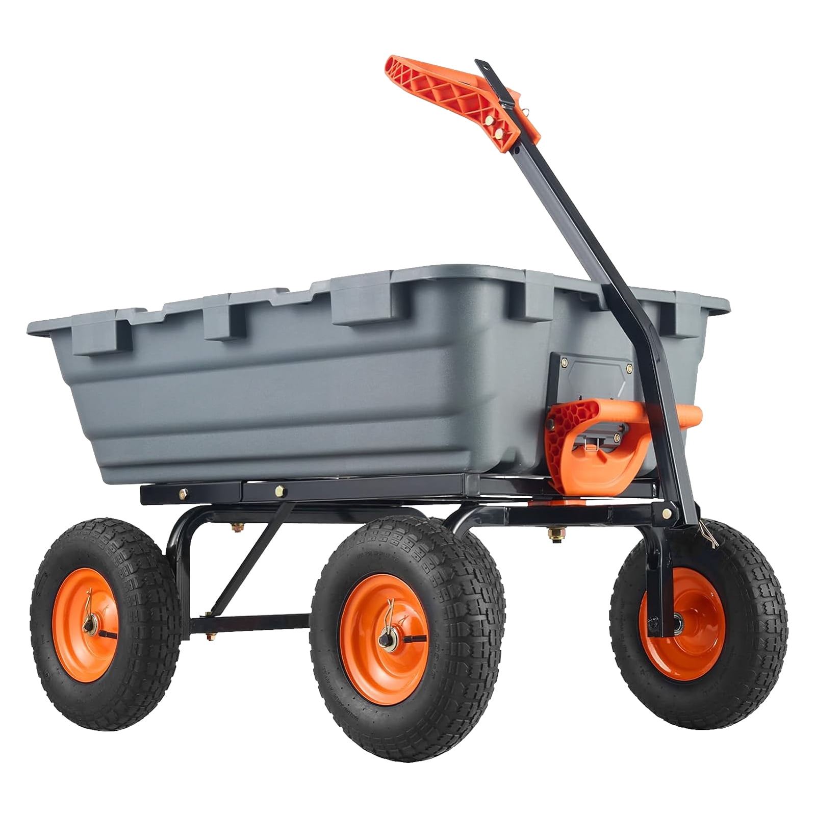 Garden Carts, 900 Lbs Heavy Duty Yard Dump Cart with Quick Release ...