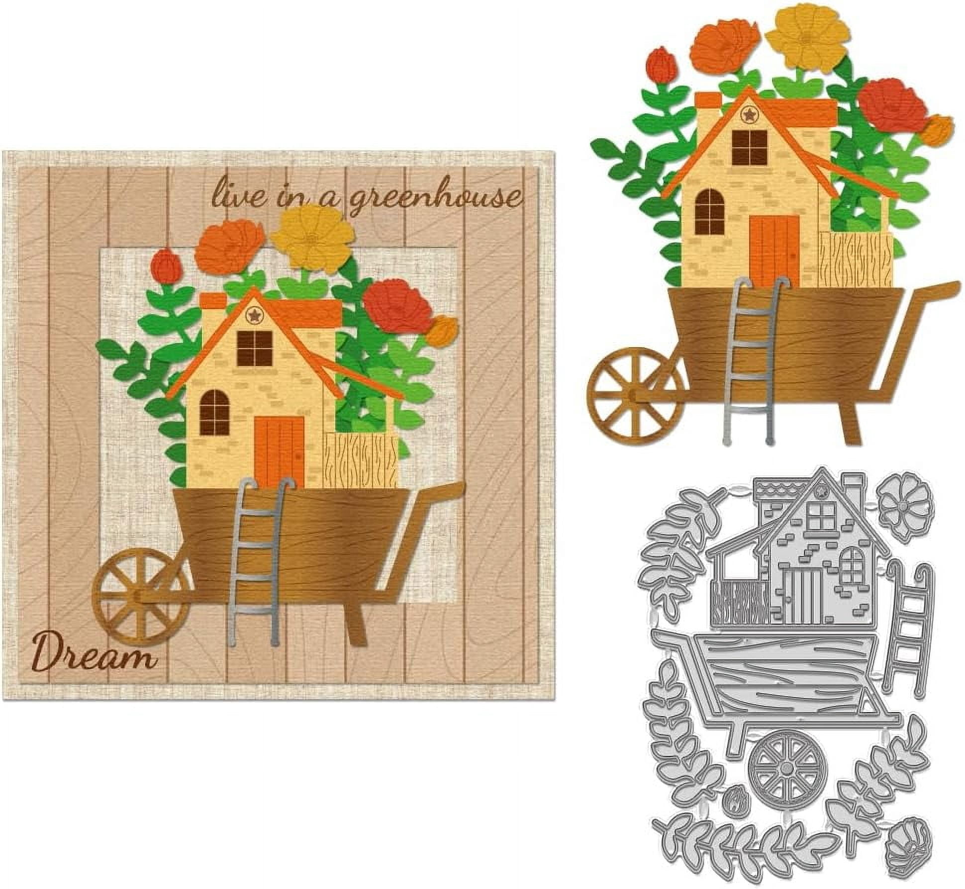 Garden Carts Carbon Steel Flower Leaf House Pattern Cutting Dies Metal ...
