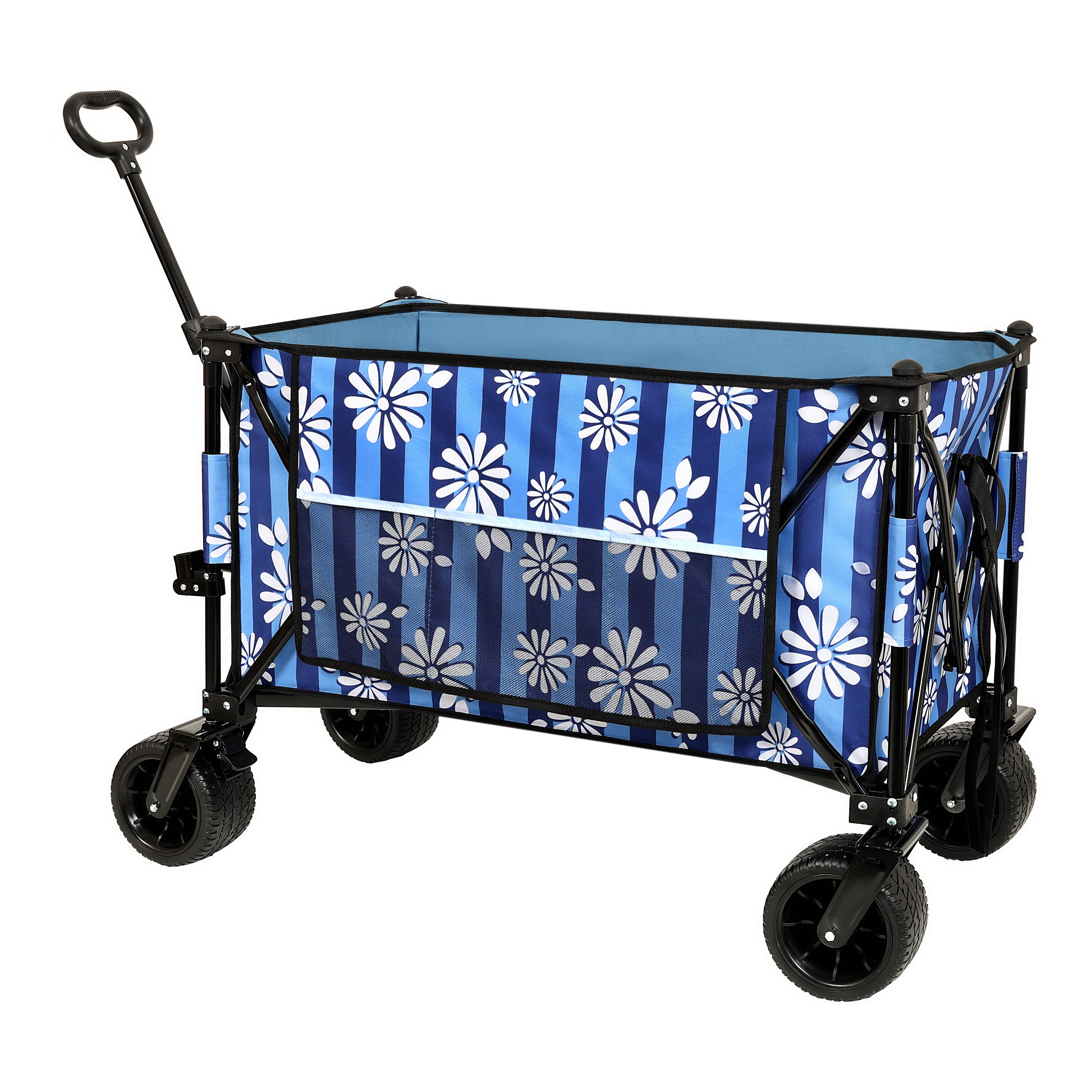 Garden Carts Collapsible Foldable Extended Wagon with 480lbs Weight ...