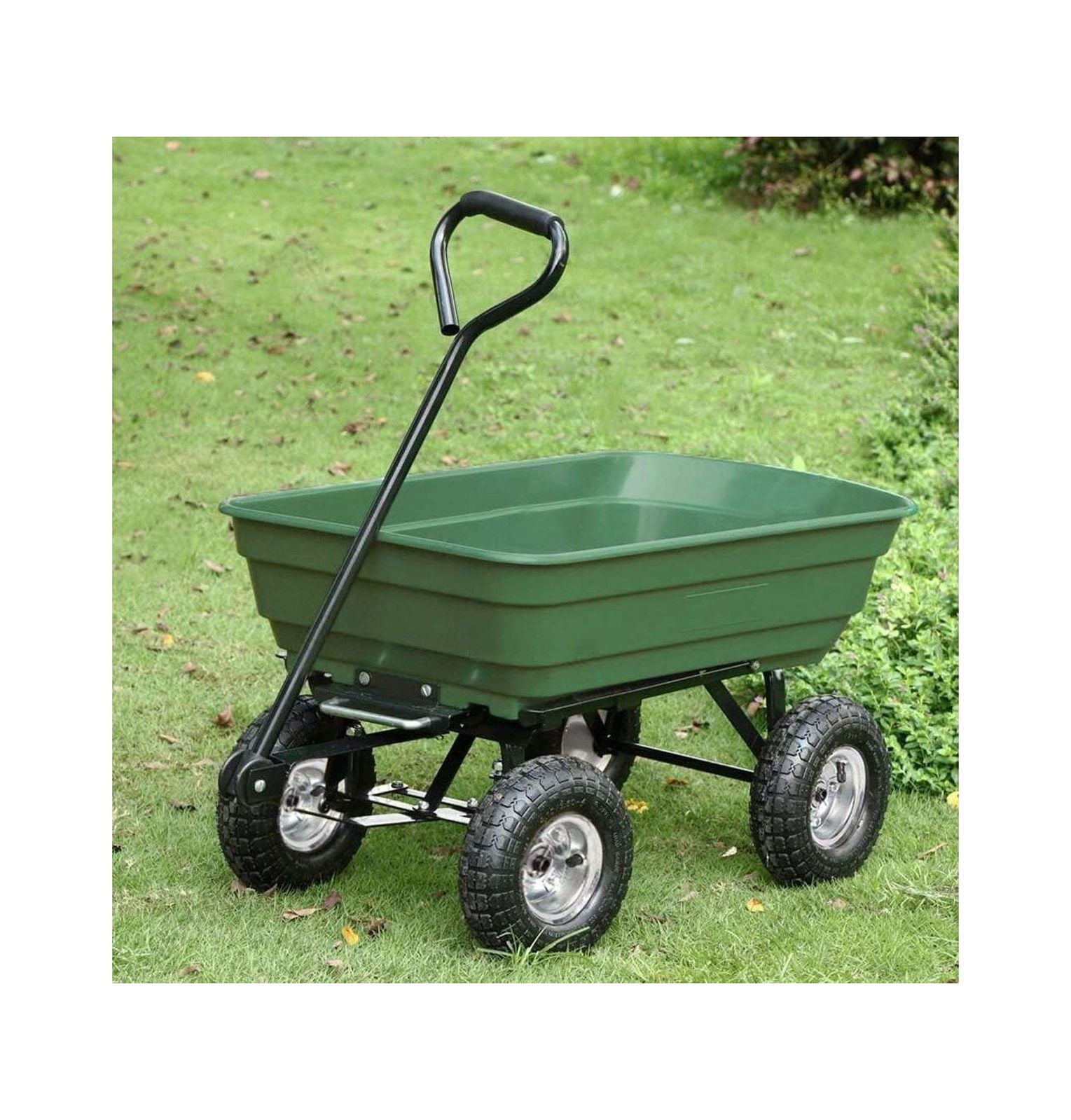 Garden Carts Landscape Dump Wagon Cart Lawn Utility Cart Heavy Duty ...