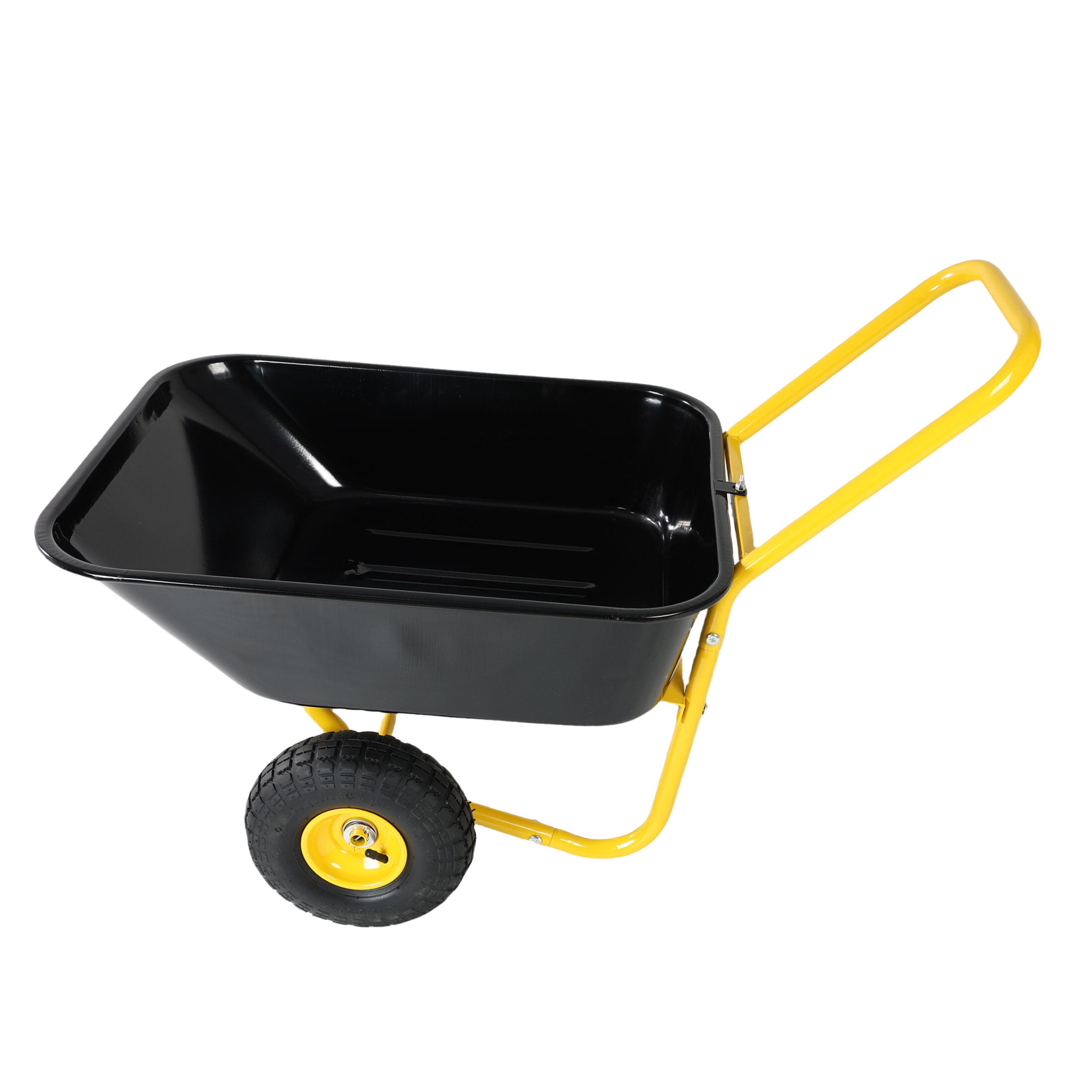 Garden Carts Two-wheeled barrow, garden cart, 10-inch pneumatic wheels ...