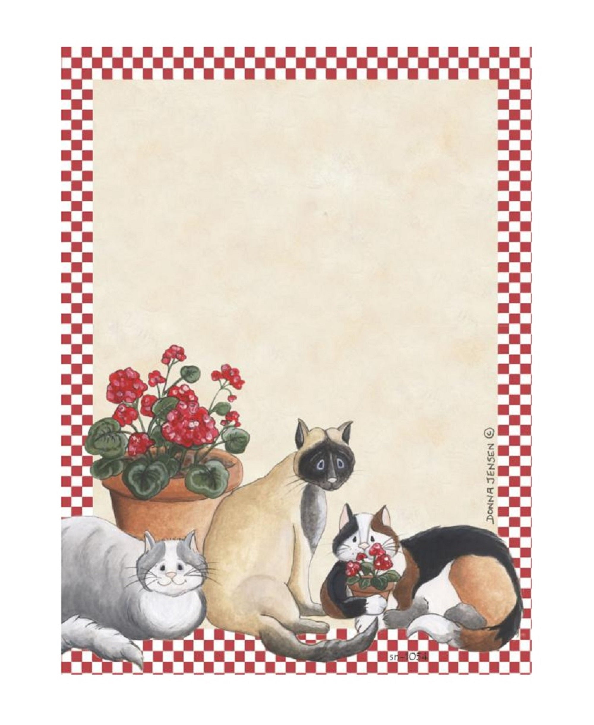 Garden Cats Decorative Sticky Notes (Post Its)- 3in. x 4in. - 50 Pack ...