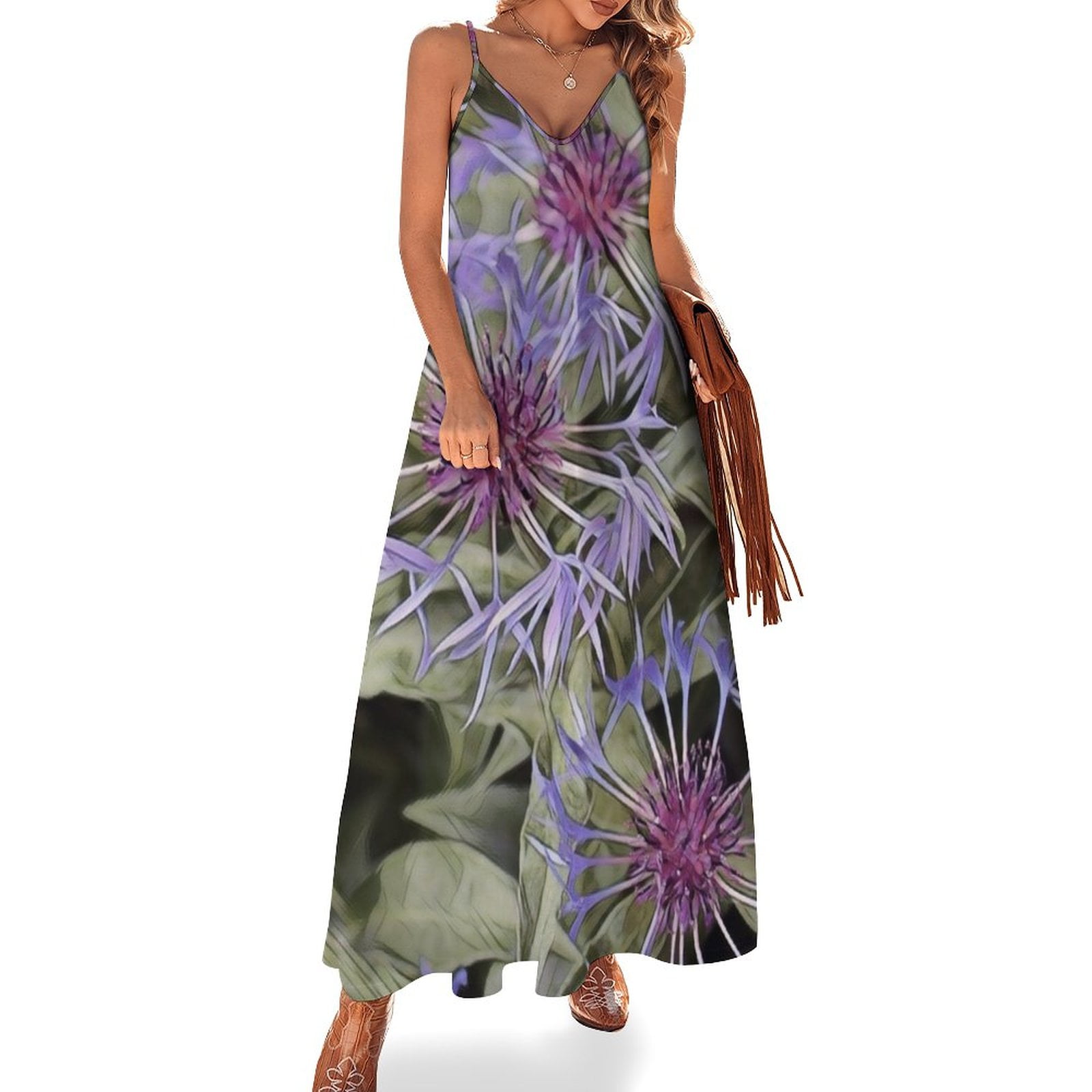 Garden-Centaurea Sleeveless Dress luxury dresses Evening gown - Walmart.com