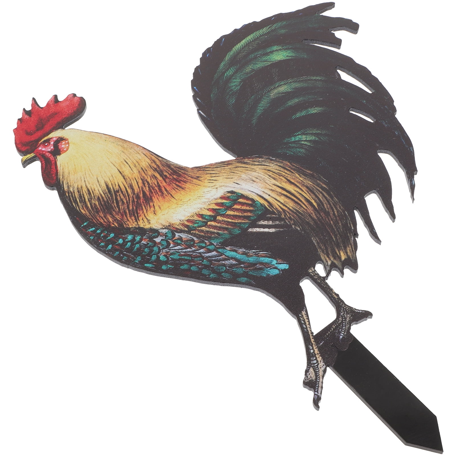 Garden Chicken Stake Art Imitation Floor Plug Daily Decor Beautiful ...