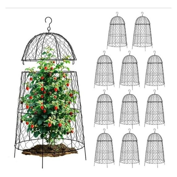 Garden Cloche 12 Pack, 11.8x19.7in Plant Cages for Outdoor Plants ...