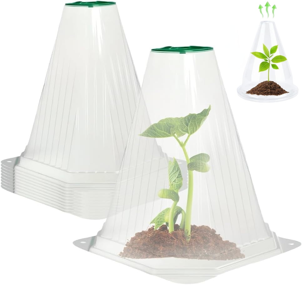 Garden Cloches for Plants, 2025 Upgraded Reusable Bell Plant Covers ...