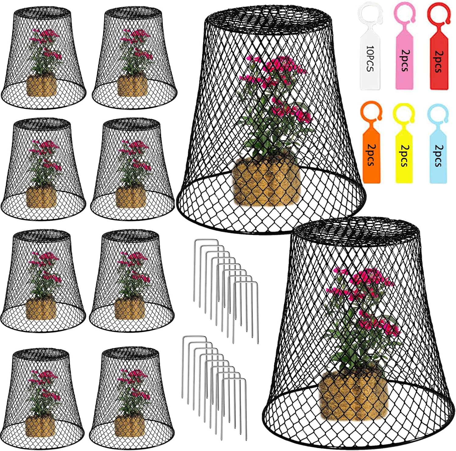Garden Cloches for Plants, Chicken Wire Plant Covers Plant Protectors ...