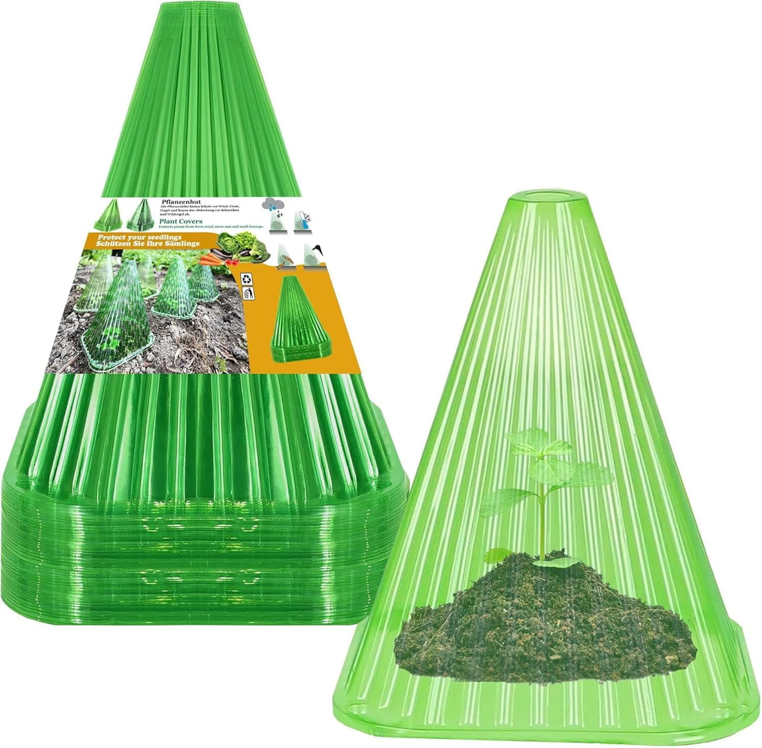 Garden Cloches for Plants, Reusable Bell Plant Cover, Plant Covers ...