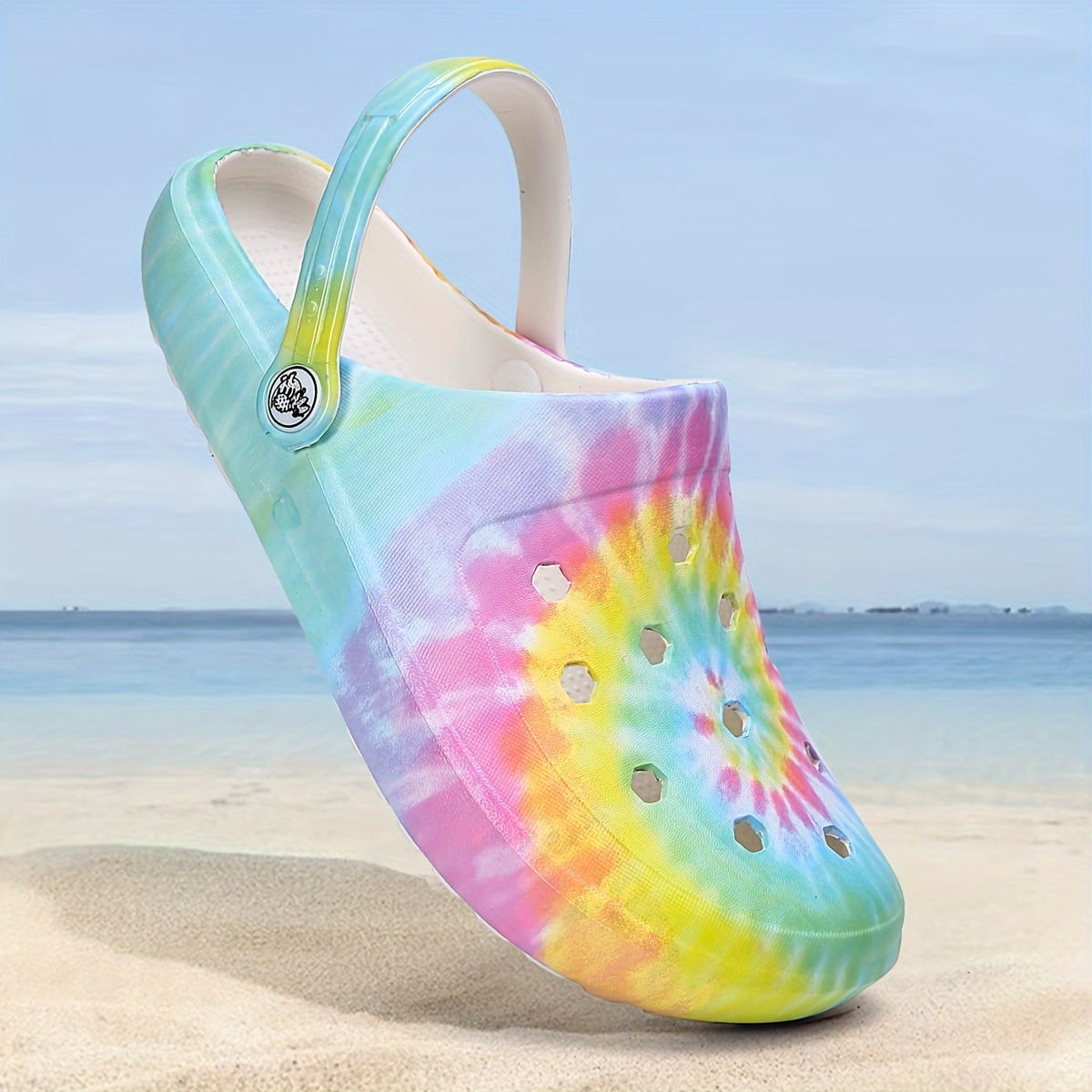 Garden Clogs Comfortable Women's Tie-dye Pattern Clogs, Slip On ...