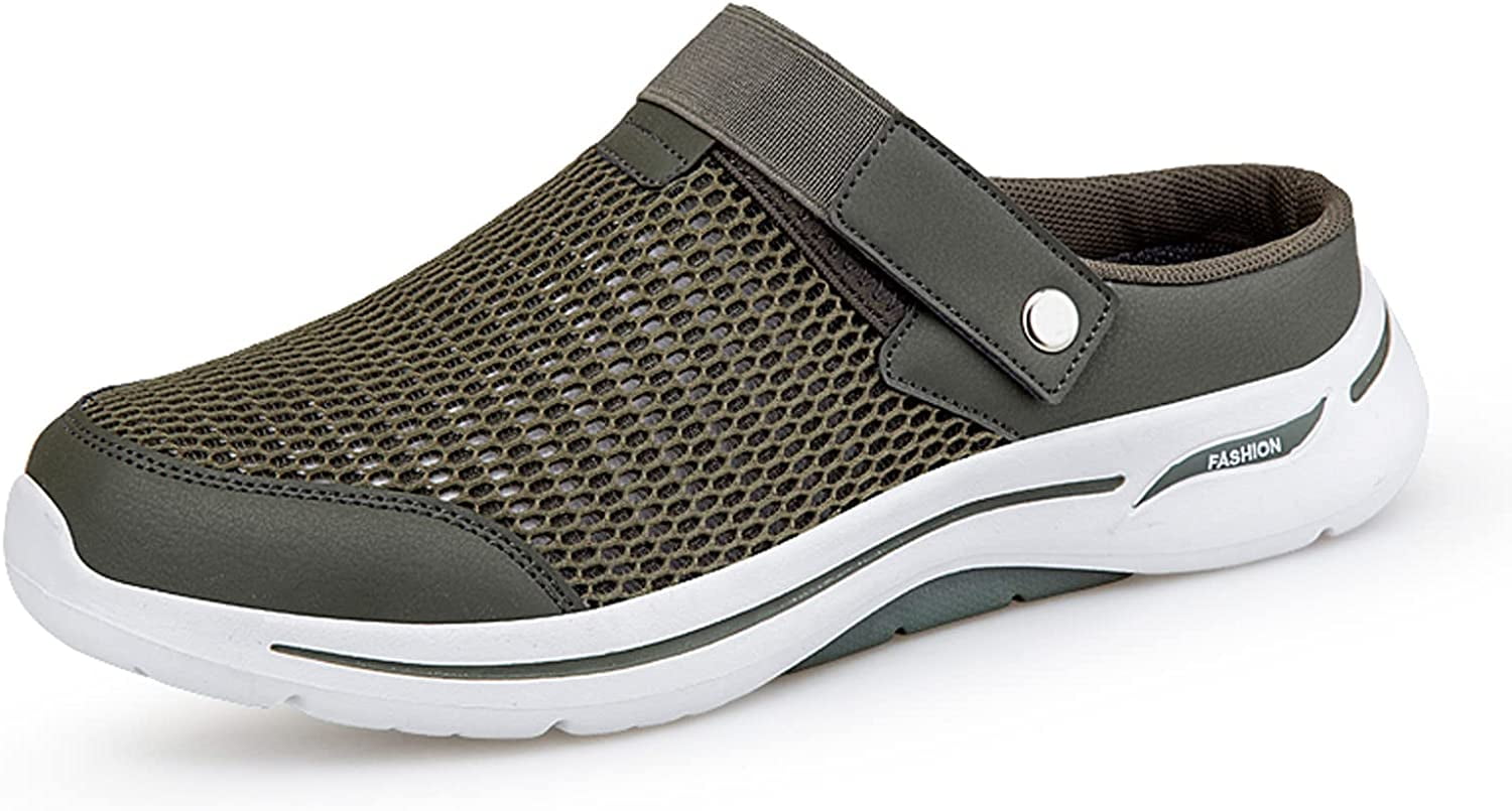 Garden Clogs Mens Womens Mesh Slipper Sandals Slip on Home Shoes ...