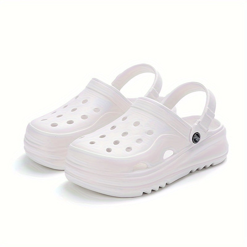 Garden Clogs Solid Color Minimalist Clogs, Comfortable Closed Toe ...