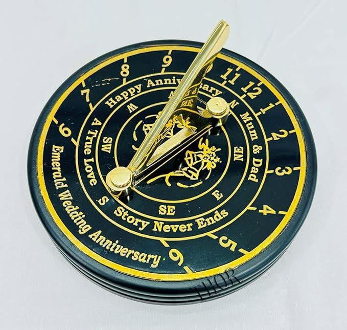 Garden Compass Anniversary Vintage Gift Antique Engraved Gift ...