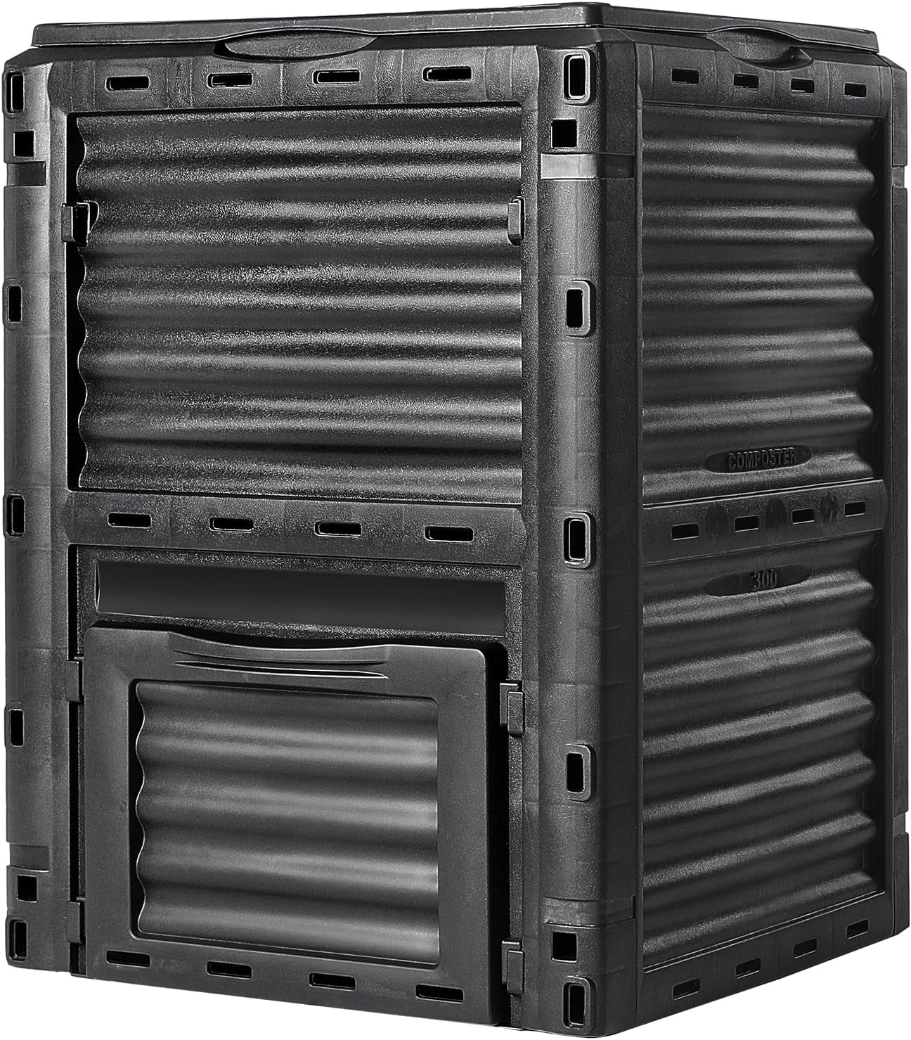 Garden Compost Bin 80 Gallon, BPA Free Composter, Large Capacity ...