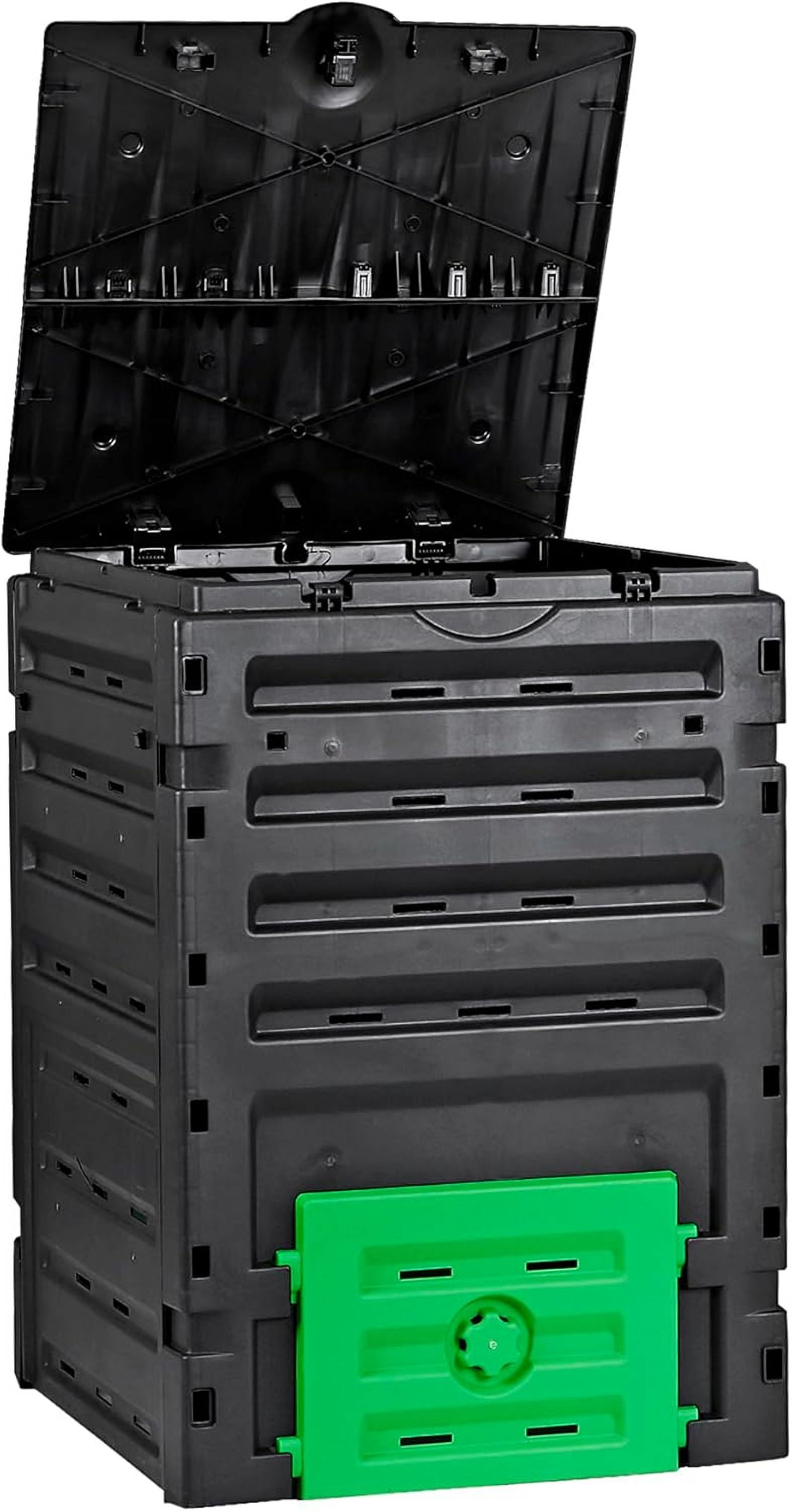 Garden Composter Bin 80/120 Gallon- Large Capacity Outdoor Compost Bin ...